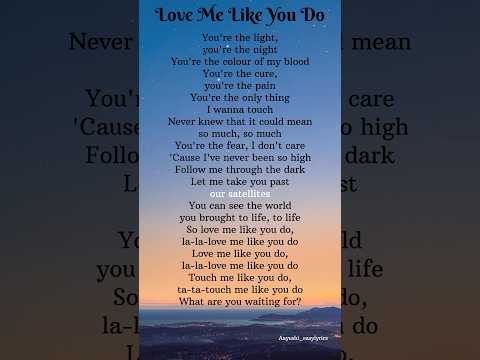 Ellie Goulding-"Love me like you do" Lyrics #song #lyrics #shorts