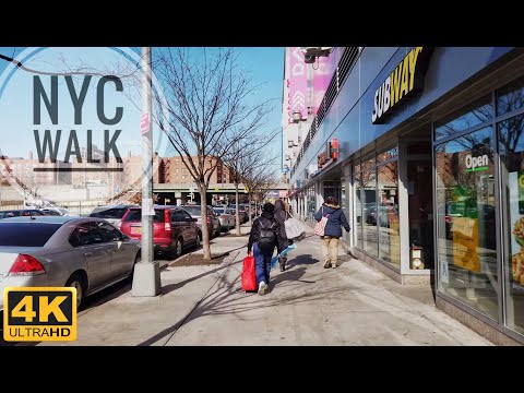 ⁴ᴷ⁶⁰ Walk in NYC from Costco Rego Park ( Daiso Rego Park ) to Corona ave