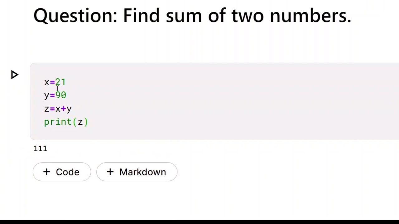 002. Sum of two numbers using python | Input function | Python basic introduction | Simple Code