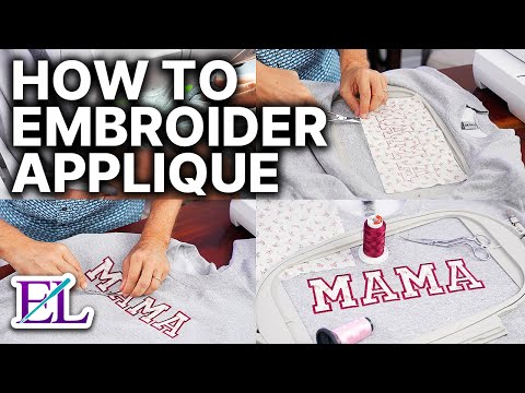 How to Applique with Embroidery Machine EASY! Machine Embroidery for Beginners
