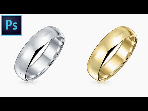 How To Change Metal Color In Photoshop - Turning Silver to Gold Tutorial