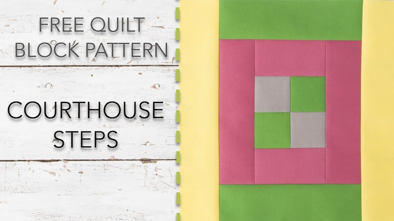 Free Quilt Block Pattern! Make the Courthouse Steps Block! - Nancy's ...