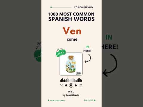 251 - 260 of 1000 MOST COMMON SPANISH WORDS | daily Spanish vocabulary | learn with Salutami