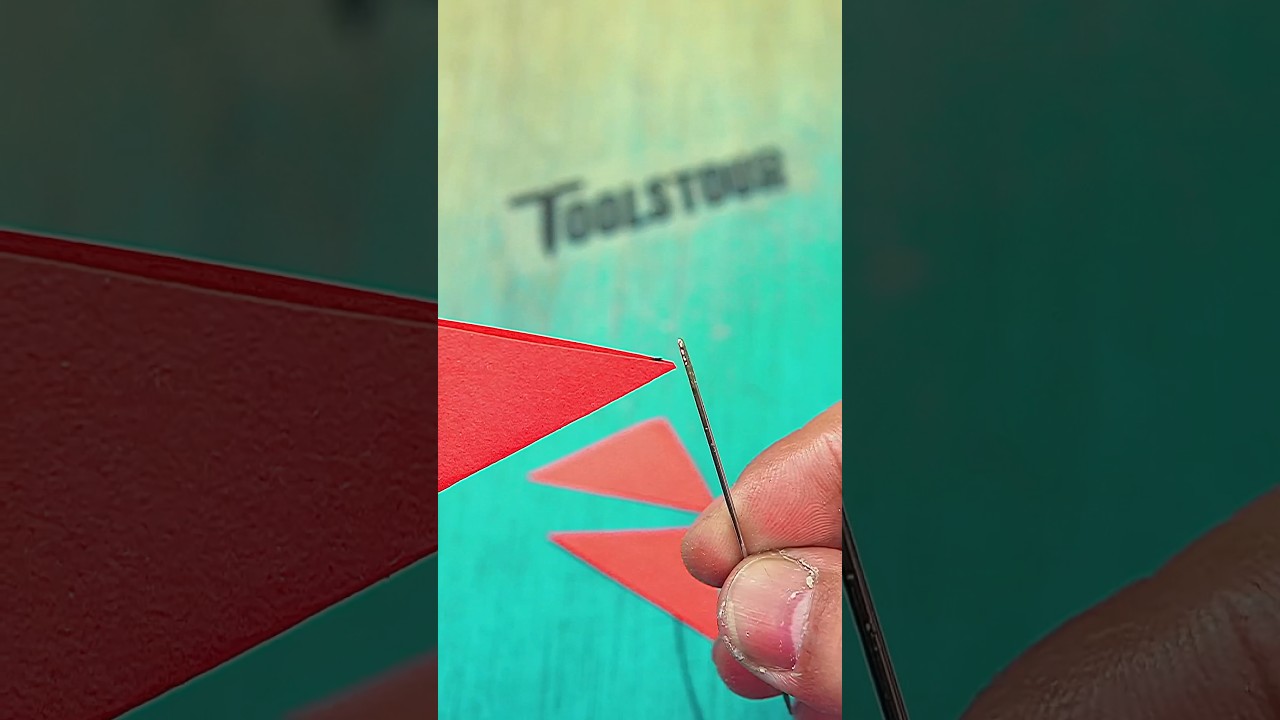 How to thread a Needle easily! #toolstour #repairtips #needle #threadneedle