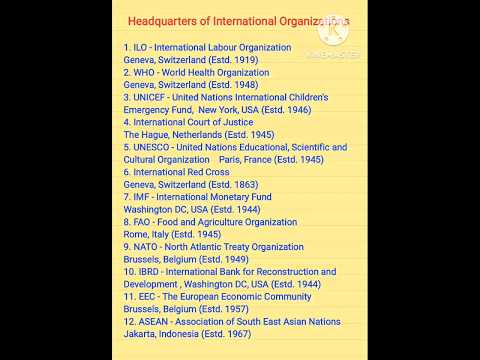 Headquarters of International Organizations #international #unesco #unicef #shorts