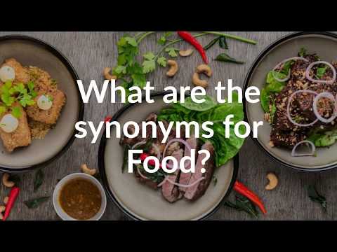 Synonyms for Food (with pronunciation)