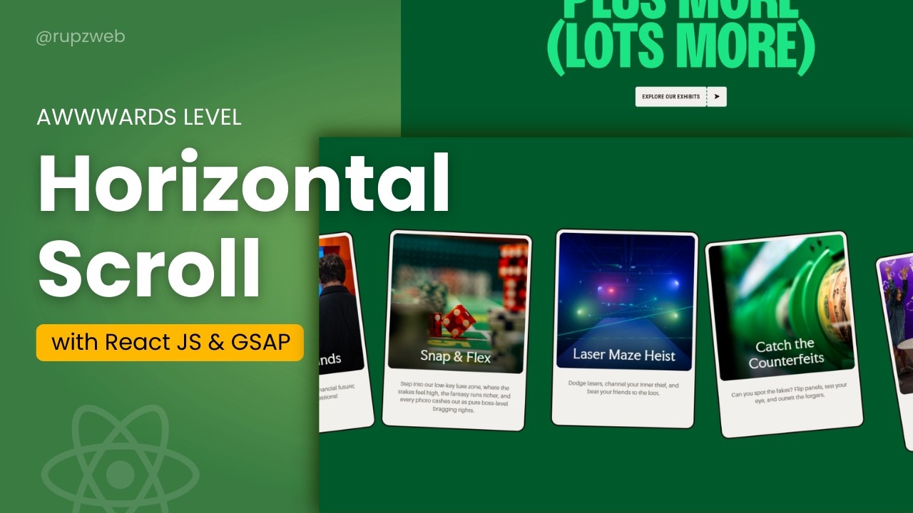 The Secret to Awwwards-Level Horizontal Scroll Animation (React + GSAP)