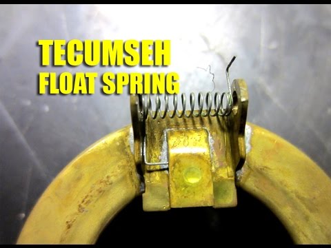 HOW-TO Install A Tecumeh Carburetor Float Spring