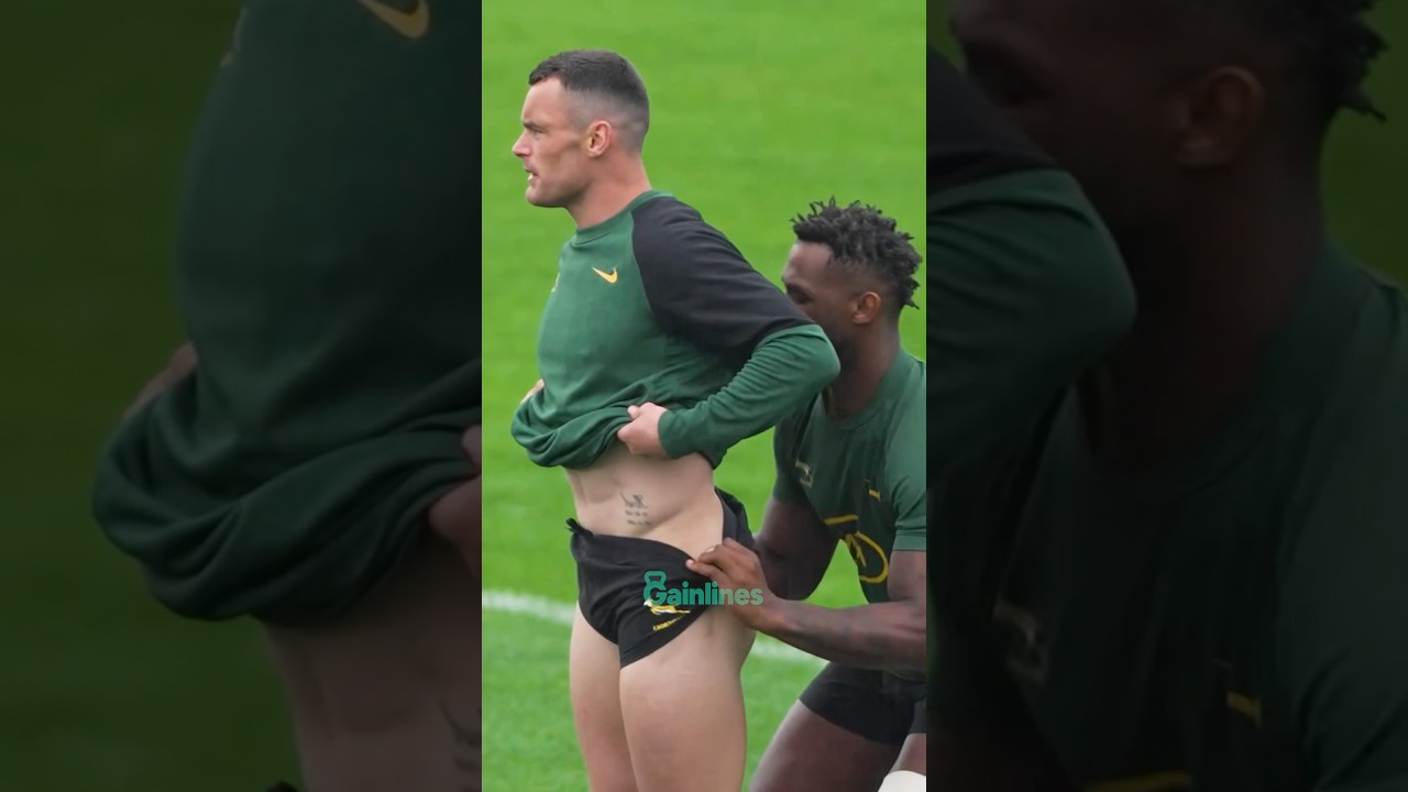 Rugby training with the World Champion Springboks 🏆 #rugby