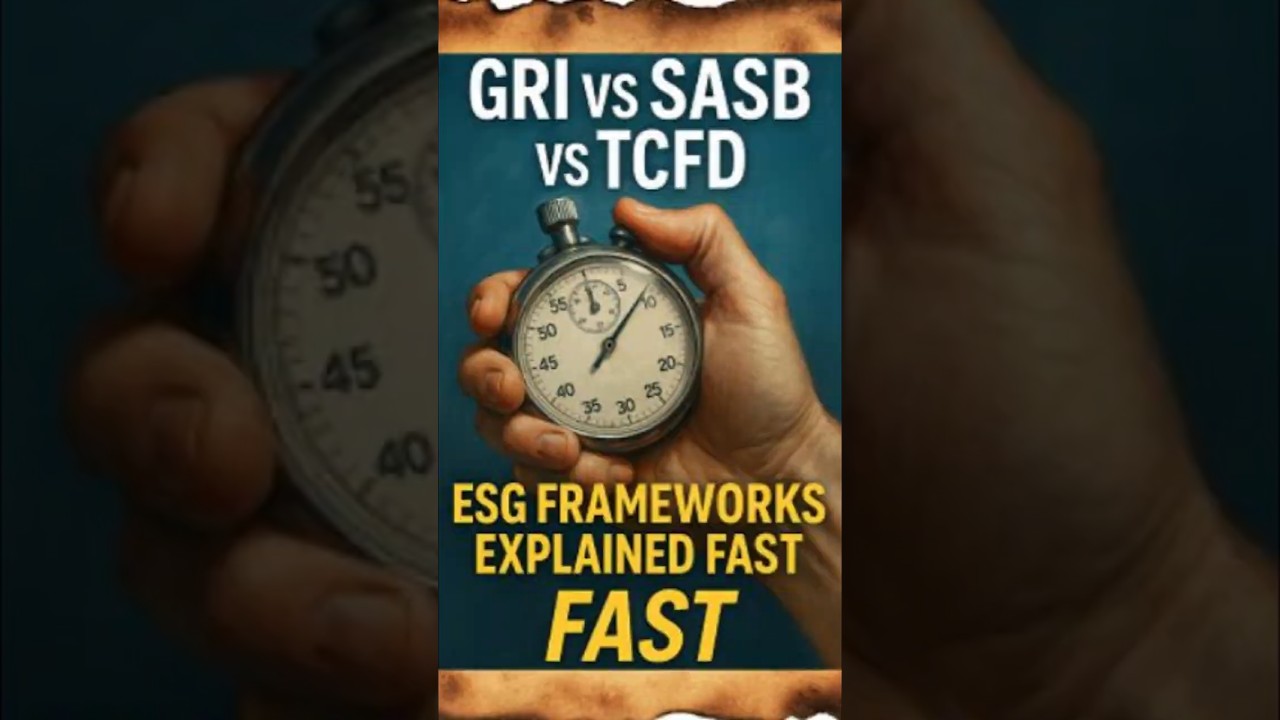 GRI vs SASB vs TCFD  ESG Frameworks Explained