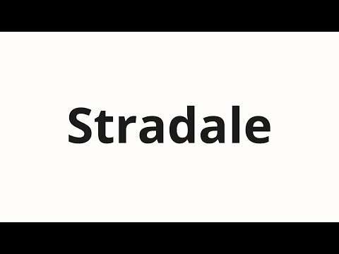 How to pronounce Stradale