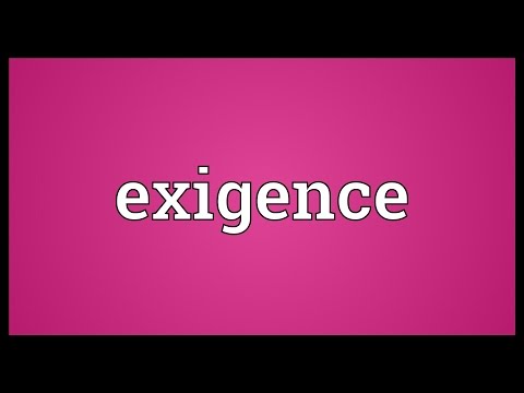 Exigence Meaning