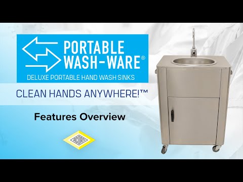 Features Overview of Deluxe Portable Wash-Ware® Hand Wash Stations by Acorn Engineering Co.