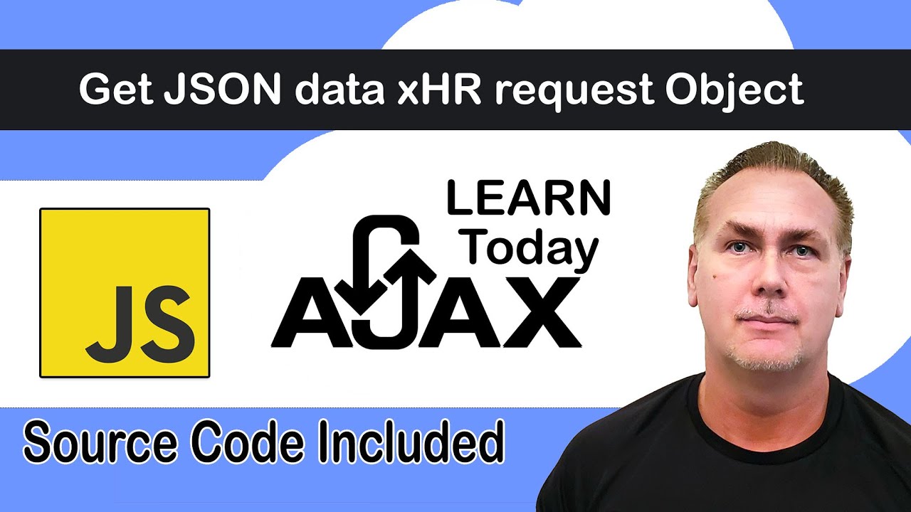 Get JSON data with xHR request AJAX JavaScript Coding Example and Lesson