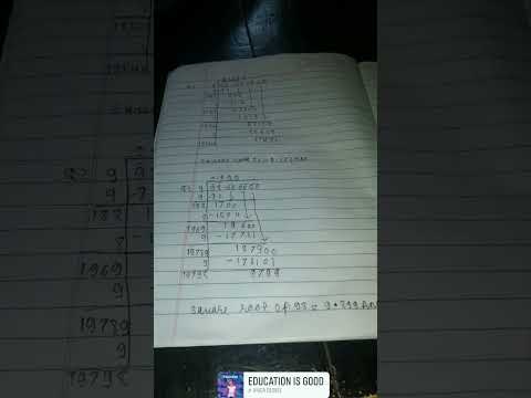 how to find Square root of 86 and 98