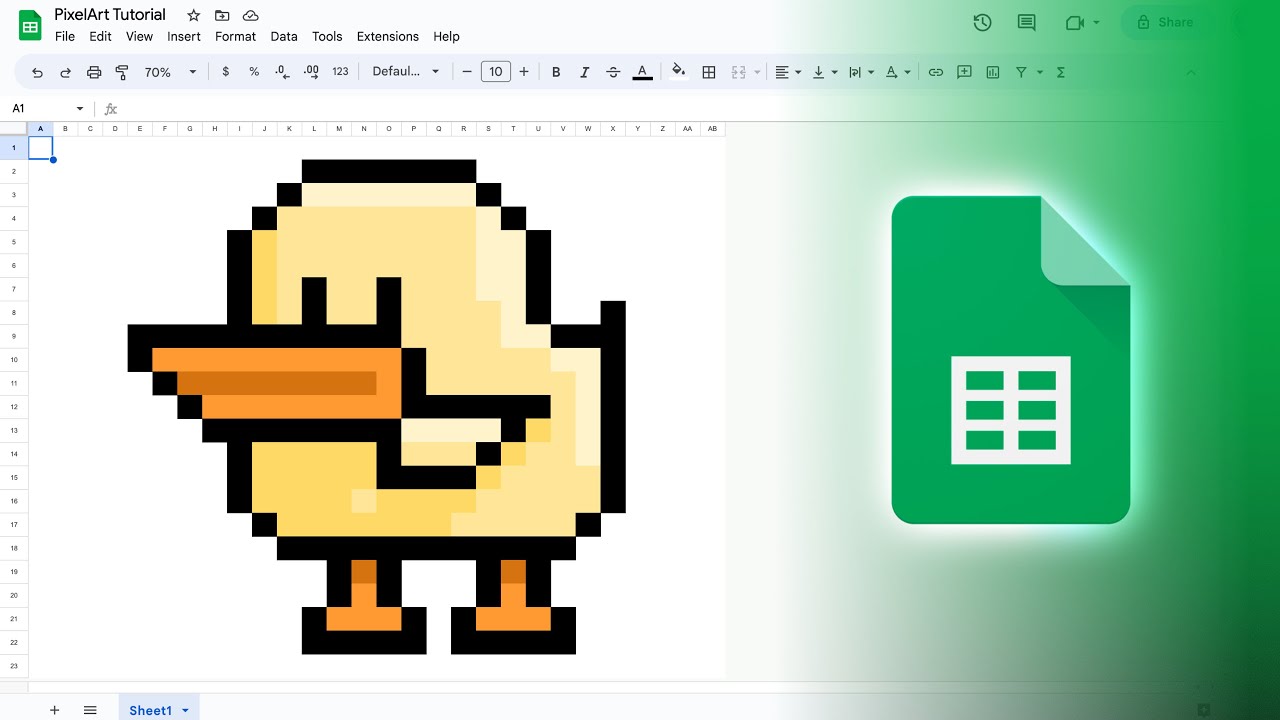 How To Make a Pixel Art in Google Sheets
