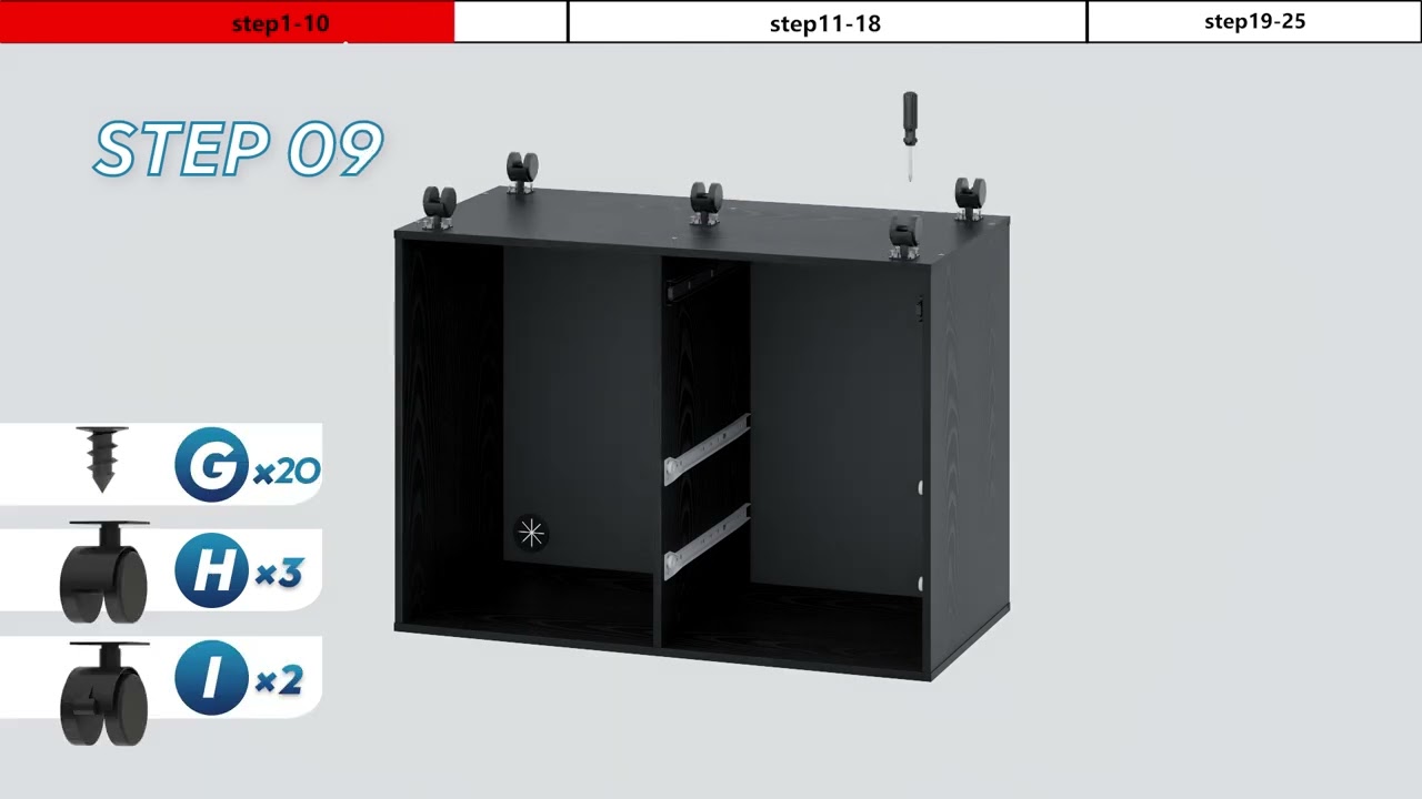 DEVAISE 3-Drawer Wood File Cabinet