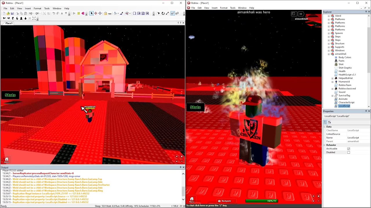 2012 Roblox Client Vulnerability | Server vs Client View