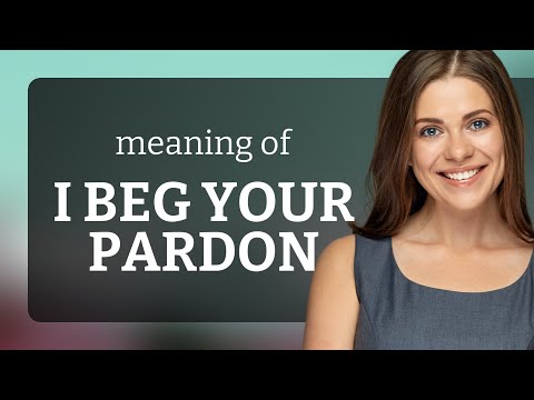 Understanding "I Beg Your Pardon": A Guide for English Learners