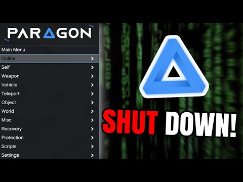Another LARGE GTA Online Mod Menu has been SHUT DOWN! | Paragon mod menu FORCED to close down!