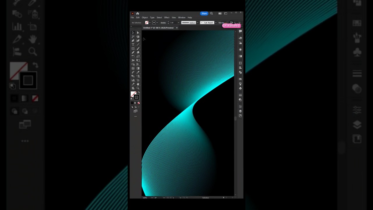 How to Create Simple Abstract Background 2025 Adobe Illustrator