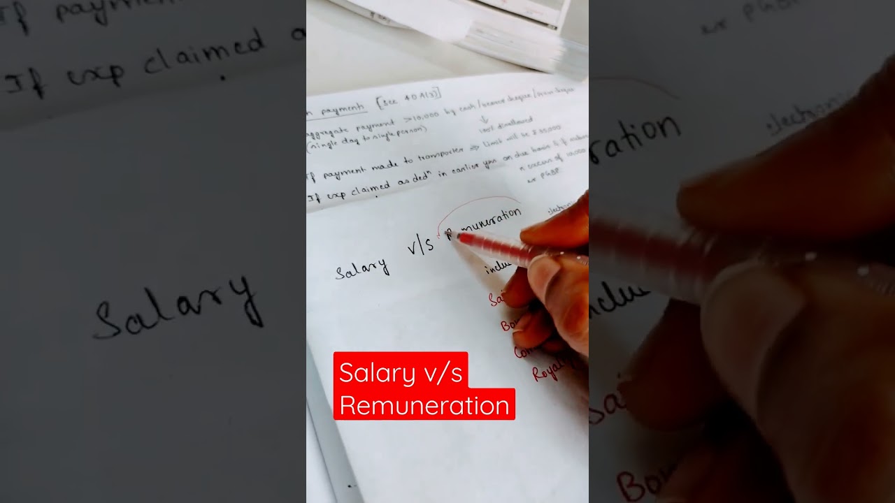 Difference between Salary and Remuneration. #shorts #salary #vs #remuneration #finance #trending
