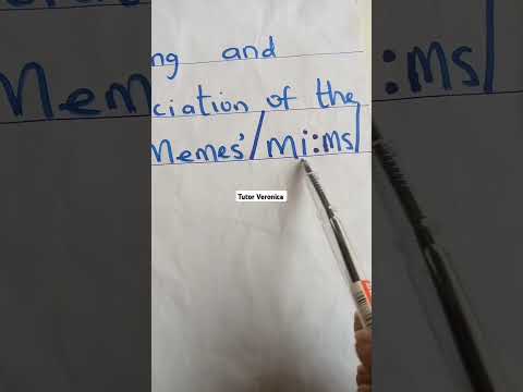 Meaning and pronunciation of the word 'memes' #vocabularywords #pronunciationguide