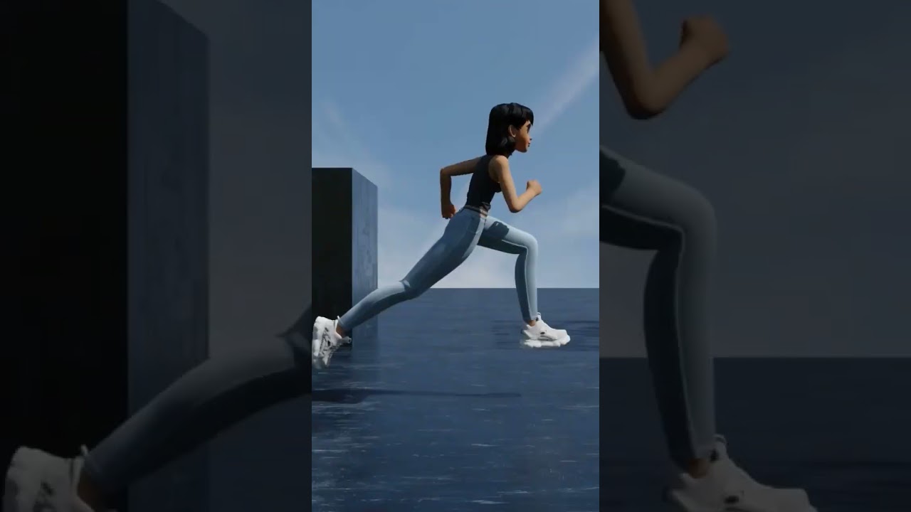 Danny Run Cycle Animation Loop #blender #3d #shorts #animation #short #runcycle