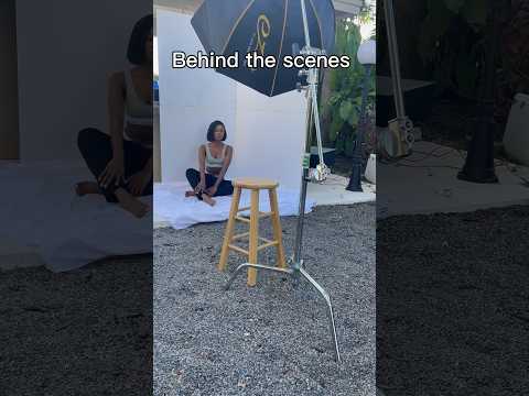 Outdoor Studio Photography hack #photographer #modeling #photographytips #vflatworld #shorts #bts
