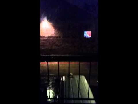 It's raining in Irving tx in tornado alert right now