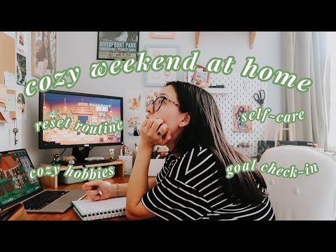 Cozy Weekend Homebody Vlog 🪴 reset routine, self-care, mid year reflections + bookish chats