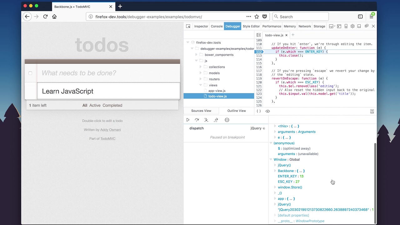 Firefox JavaScript Debugger