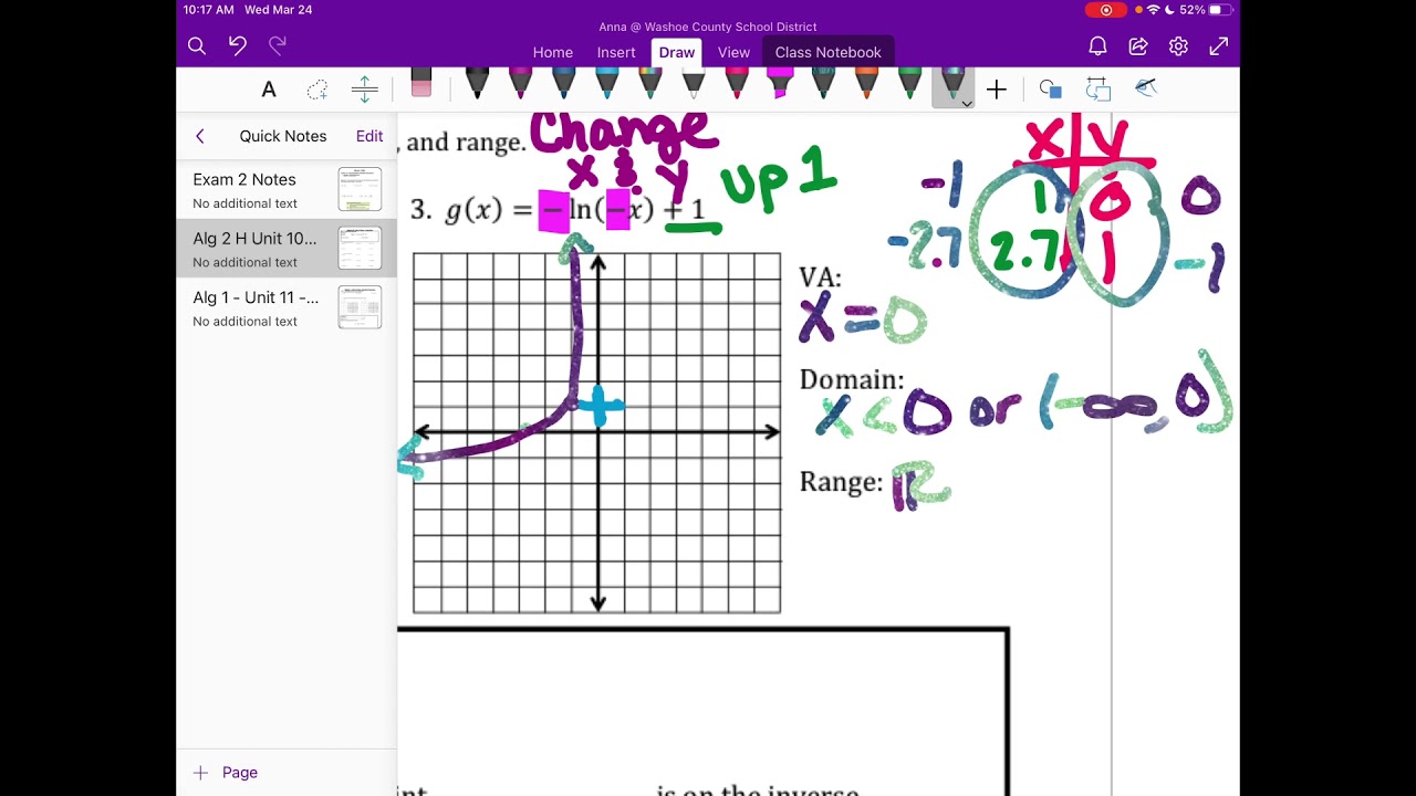 Algebra 2H Unit 10 Day 3