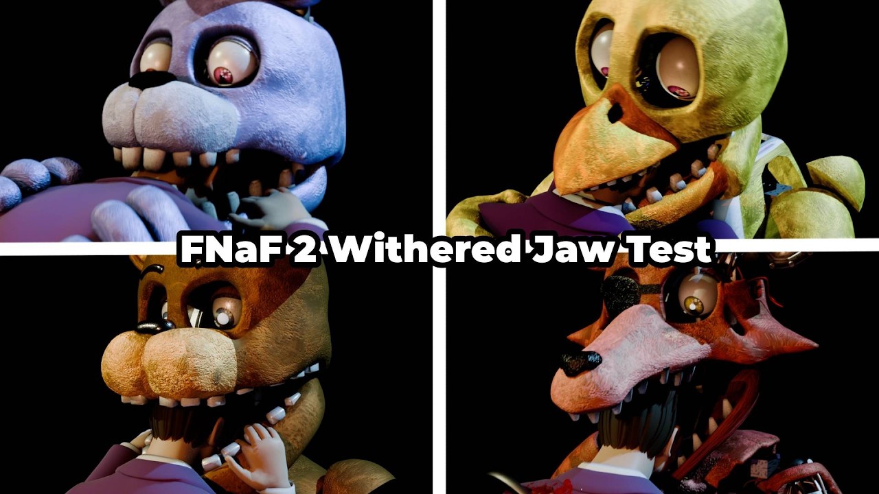 [BLENDER FNAF] FNaF 2 Withered Jaw Test!