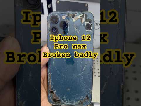 Iphone 12 pro max broken back glass replace #iphone #apple #shortsviral #shorts #shortsviral