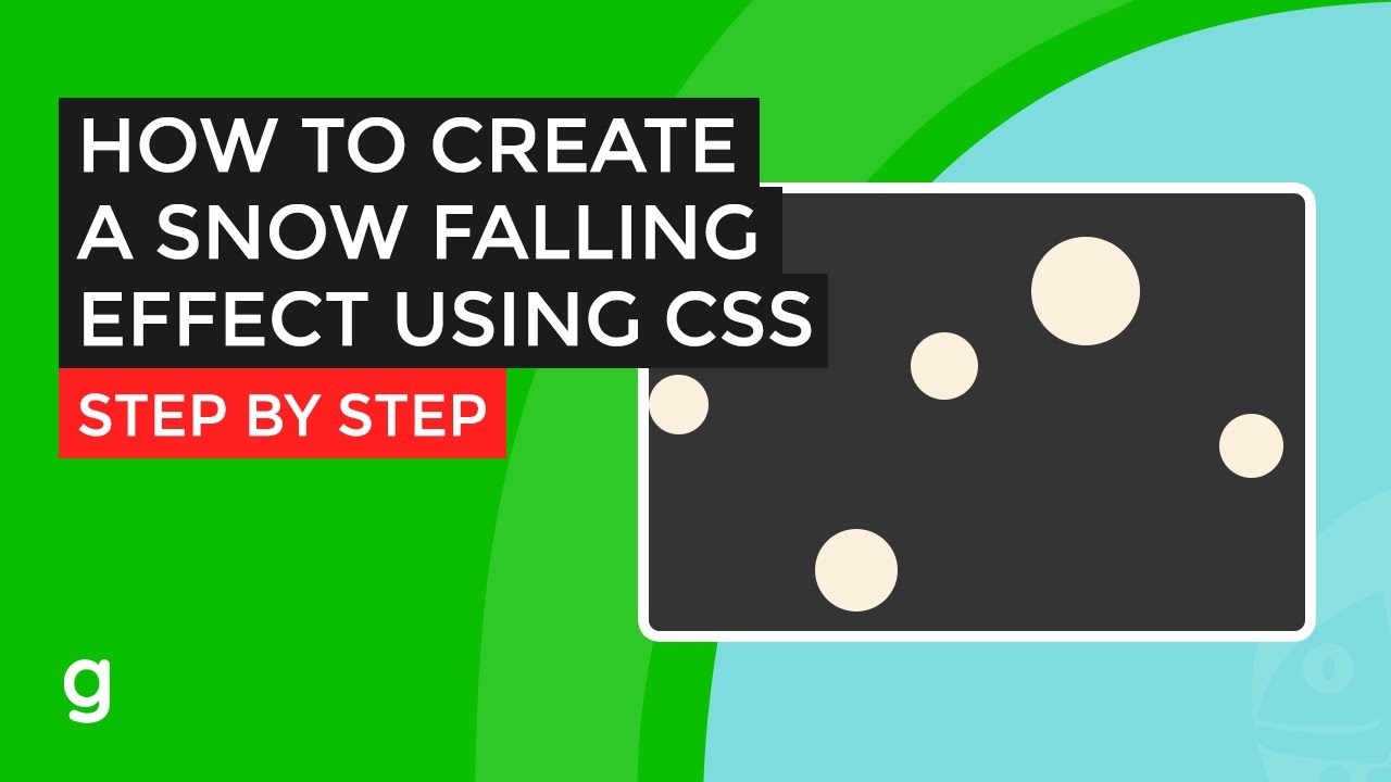 How To Create a Snow Falling Effect Using CSS | EASY