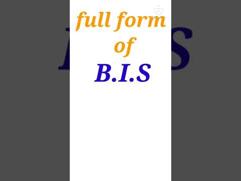 full form of BIS