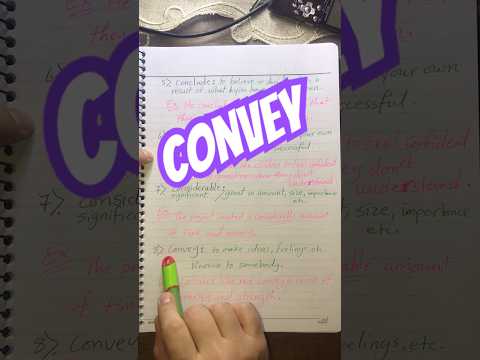 improve your vocab in english | 4000 common words in english #convey #conveying