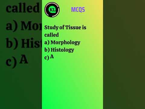 MCQs Tissue The study of Tissue is called Histology | Krishan Learning #tissue_mcqs