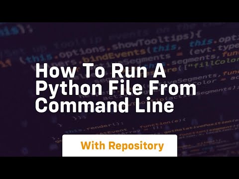how to run a python file from command line