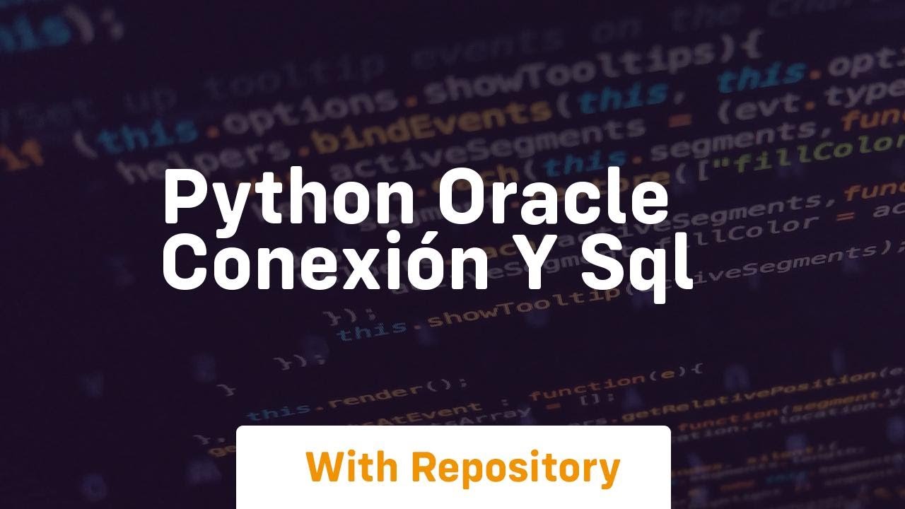 Python oracle conexión y sql