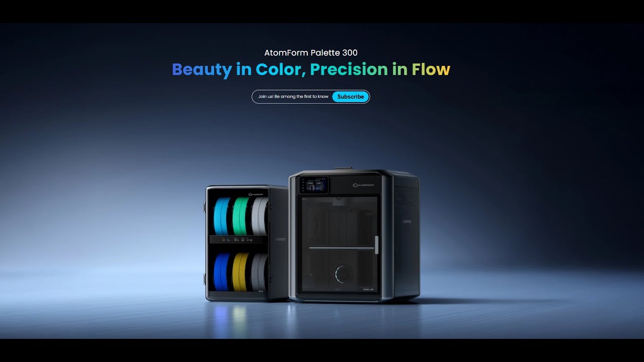 AI-Powered 3D Printing! Atomform Palette 300 Full Specs & Multi-Material Explained