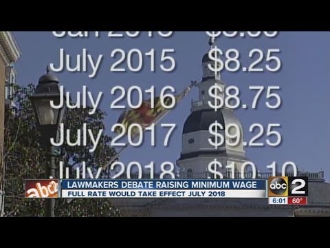 Minimum wage increase inches closer to passage in Maryland