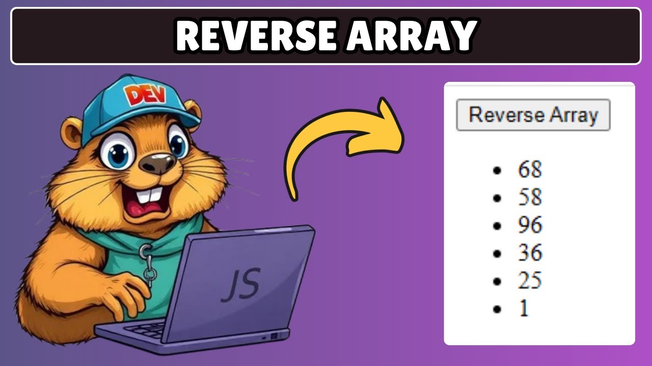 How to Reverse an Array in Javascript
