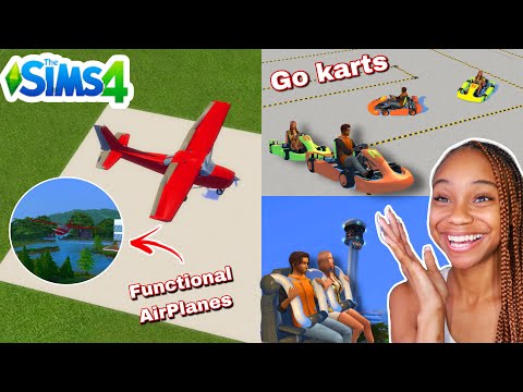 CC Creators are taking over The Sims 4 ! Airplanes, Go-Karts, Rollercoasters & MORE ! ✨WITH LINKS ✨