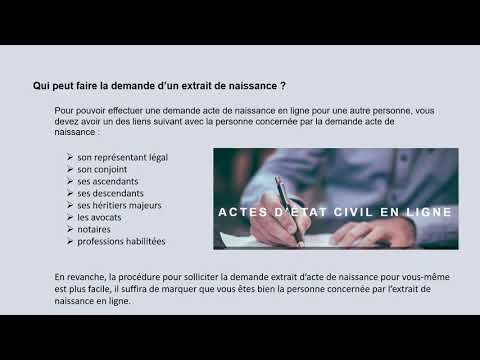 Acte De Naissance En Ligne