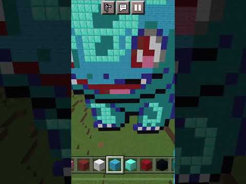 Making Bulbasaur in Minecraft Pixel Art Subscribe