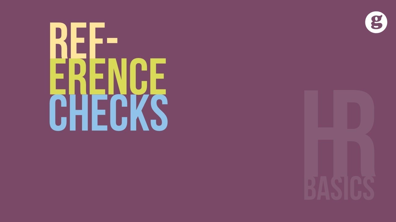 HR Basics: Reference Checks