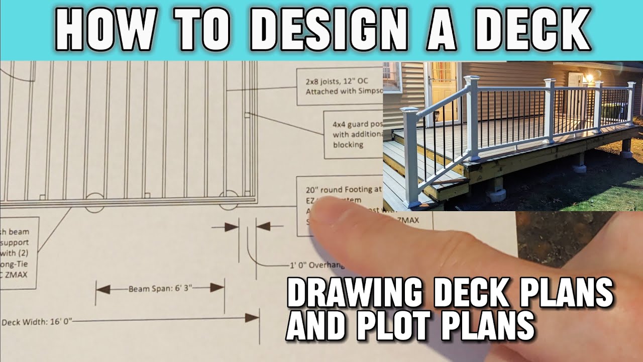 How to Design a Deck: Drawing Construction Plans & Plot Plans