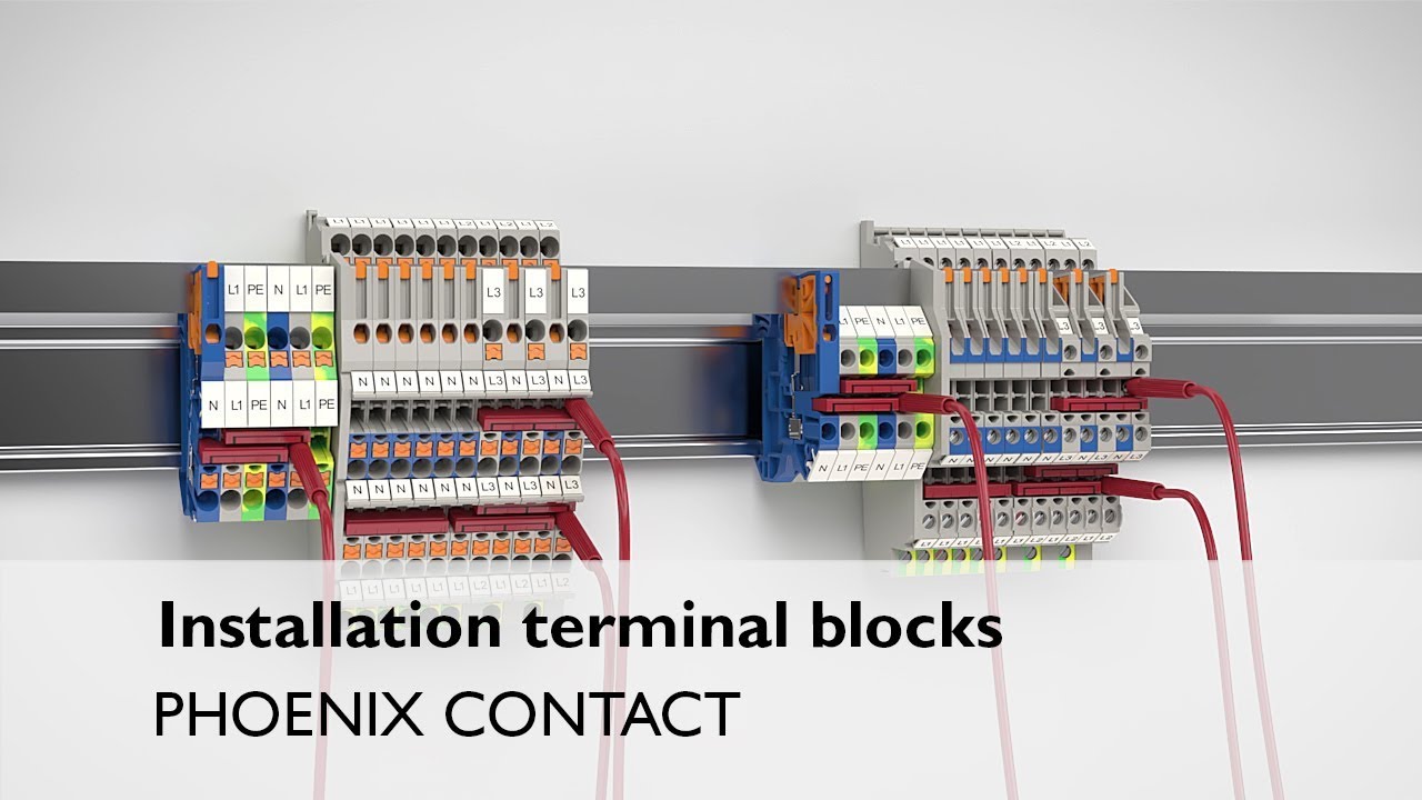 Installation terminal blocks – with screw and push-in connection